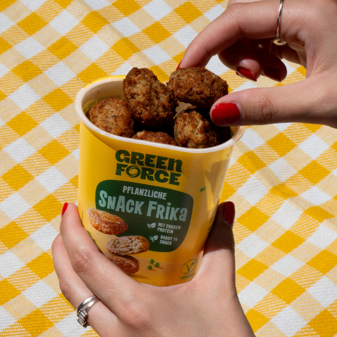 Pflanzliche Snack-Frika